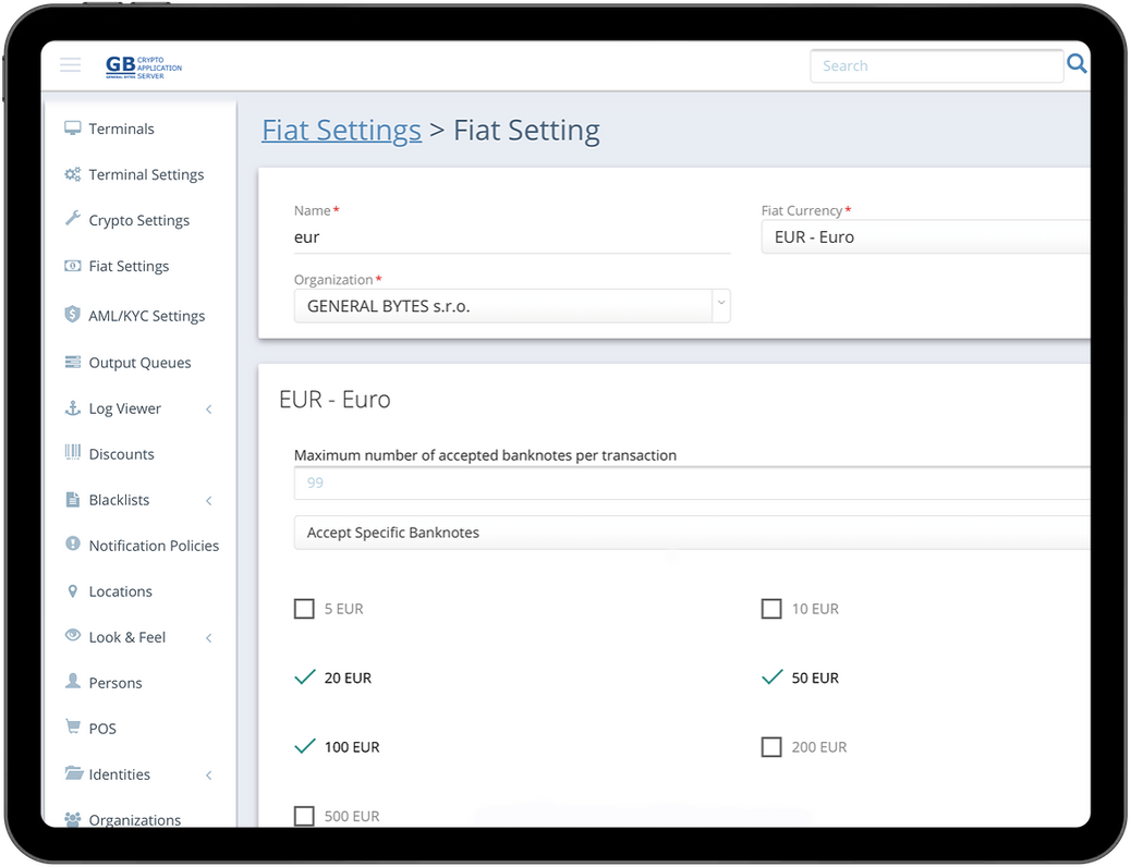 CAS software – Posbtc